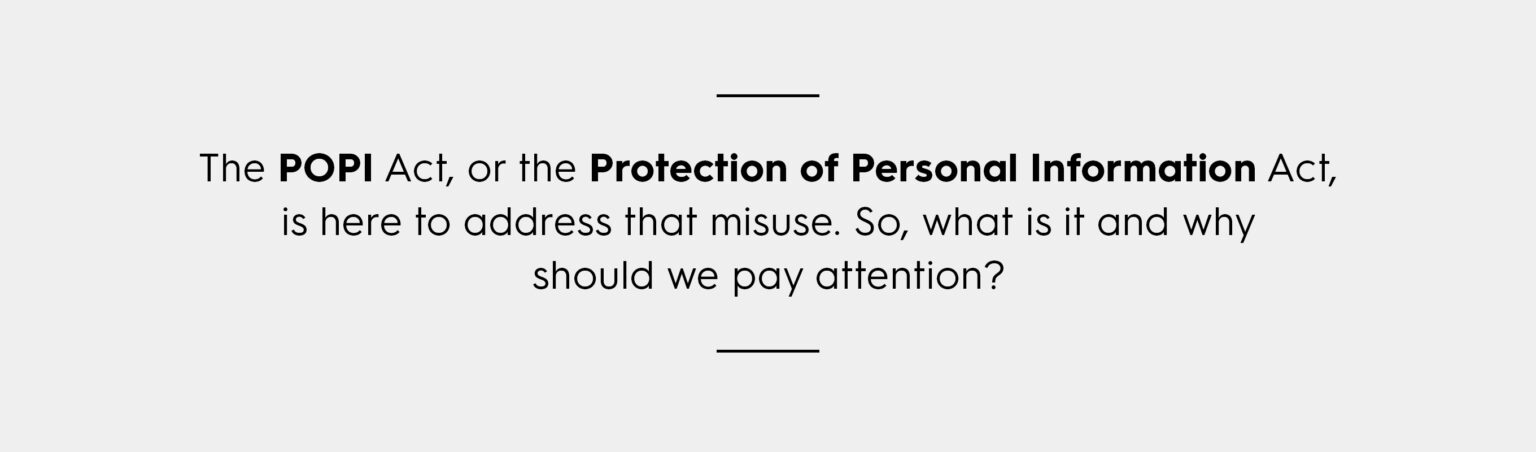 The POPI Act: What you should know and MetCon’s compliance – MetCon